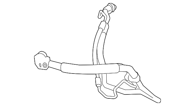 222-830-43-02 - A/C Refrigerant Suction Hose 2014-2020 Mercedes-Benz ...
