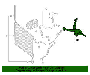 222-830-43-02 - A/C Refrigerant Suction Hose 2014-2020 Mercedes-Benz ...