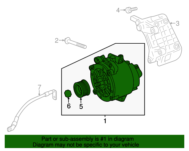 Porsche OEM Alternator Part# 958-903-025-00 | OEM Vehicle Parts