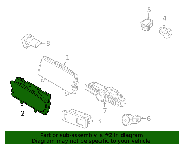 31665313 - Cluster Lens - 2019 2020 Volvo XC40 | Volvo OEM Parts Direct
