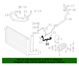 64539860608 - 2018-2023 BMW Pressure Hose (64-53-9-860-608) | BMW of ...
