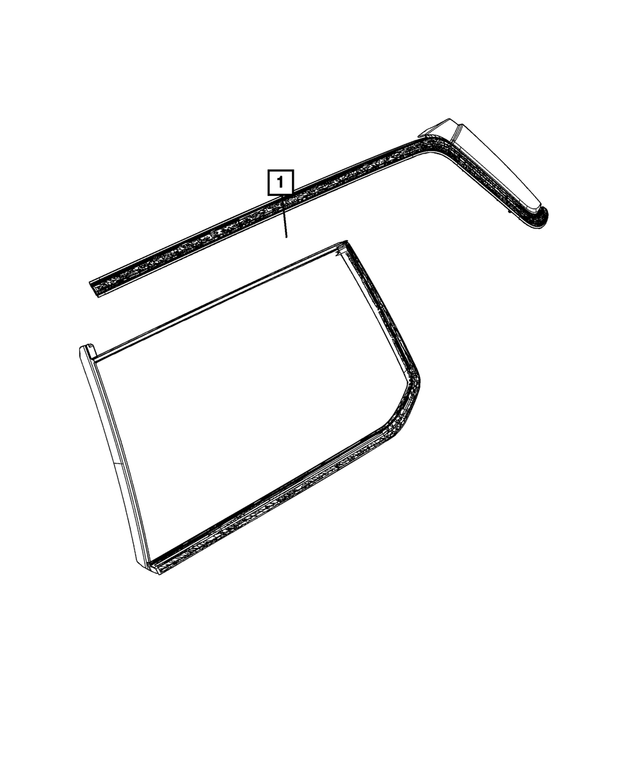 2022 Jeep Grand Cherokee Quarter Window Glass, Right 68378380AC ...