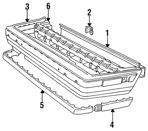 Bumper & Components - Rear for 1995 Volvo 850 | TascaParts.com