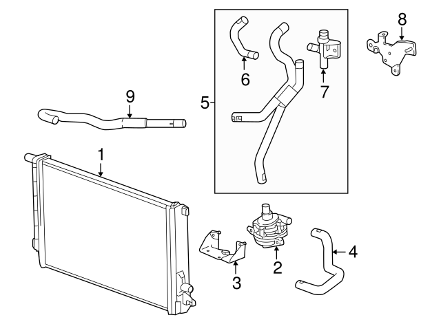 23385891 - Radiator 2016-2021 Cadillac | AwesomeParts.com