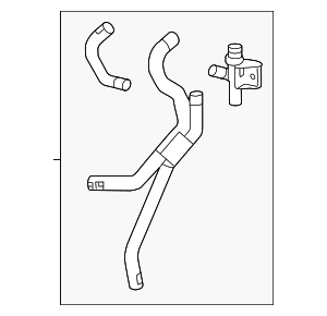 2016-2019 Cadillac CT6 Turbocharger Coolant Feed Hose 84049517 ...