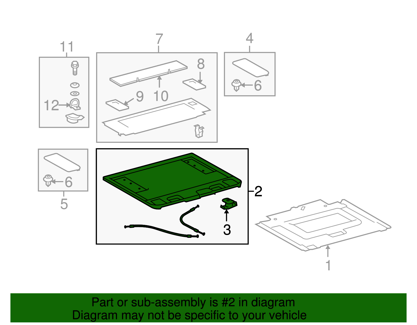 Genuine Toyota Trim Board part# 58410-35020-C2 for 2010-2024 Toyota ...