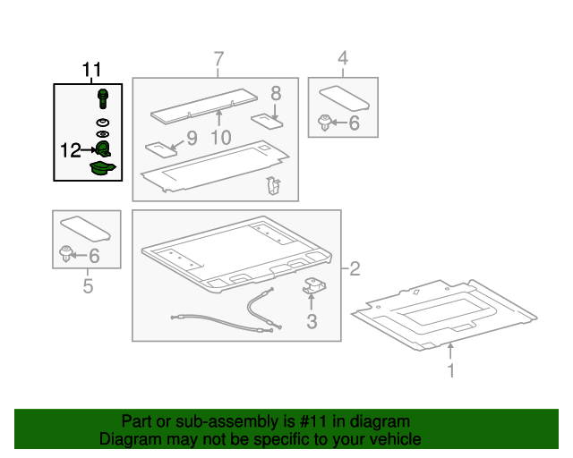 2010-2023 Toyota 4Runner Cover Plate 64722-35010-C0 | Toyota Parts Center