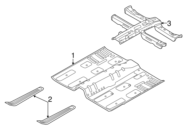 65110-3R000 - Floor Pan Assembly 2014-2016 Kia Cadenza | Kia.Parts Store