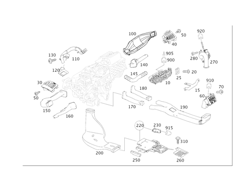 Air Ducting for 2009 Mercedes-Benz CL63 AMG | Mercedes-Benz USA Parts