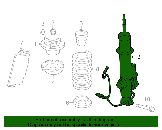 37-12-6-796-927 - Shock Absorber - 2009-2012 BMW | Buy BMW Parts Now