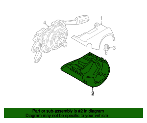 61319174346 - 2008-2015 BMW Lower Column Cover (61-31-9-174-346) | BMW ...