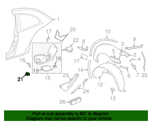 1998-2005 Volkswagen Beetle End Plate 1C0-809-655-A | vwpartscente