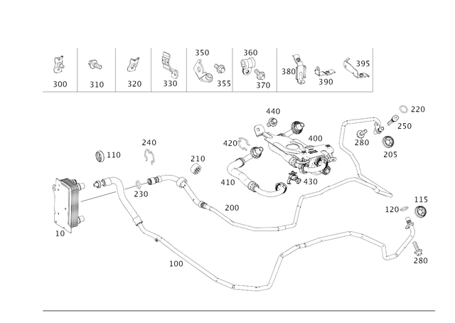 2014-2021 Mercedes-Benz Oil Cooler 099-500-03-00 | Buy Mercedes Parts Now
