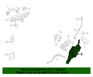 099-730-94-00 - Door Lock Actuator Motor - 2014-2021 Mercedes-Benz ...