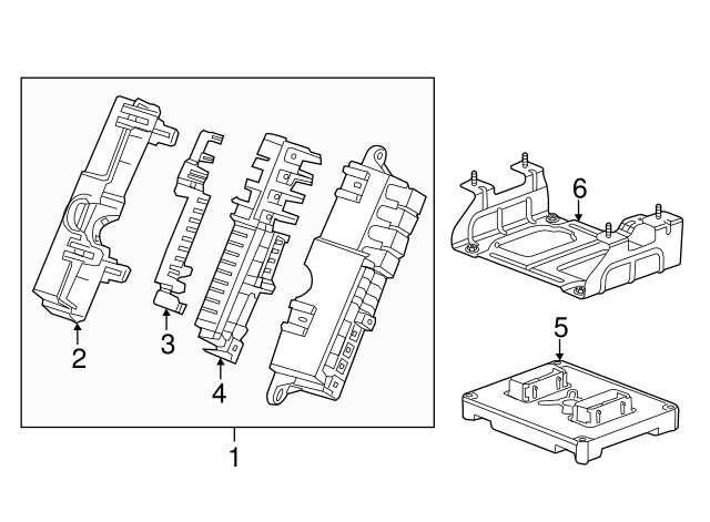 2014-2016 Cadillac ELR Interface Control Module Bracket 23463804 | Auto ...