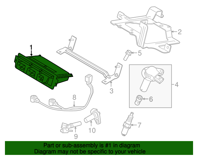 2016-2019 Ford Engine Control Module (ECM) GB5Z-12A650-HANP | OEM Parts ...