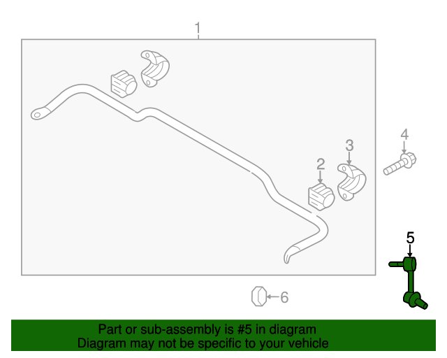 55530-2W110 - Stabilizer Link 2014-2015 Kia Sorento | Kia.Parts Store