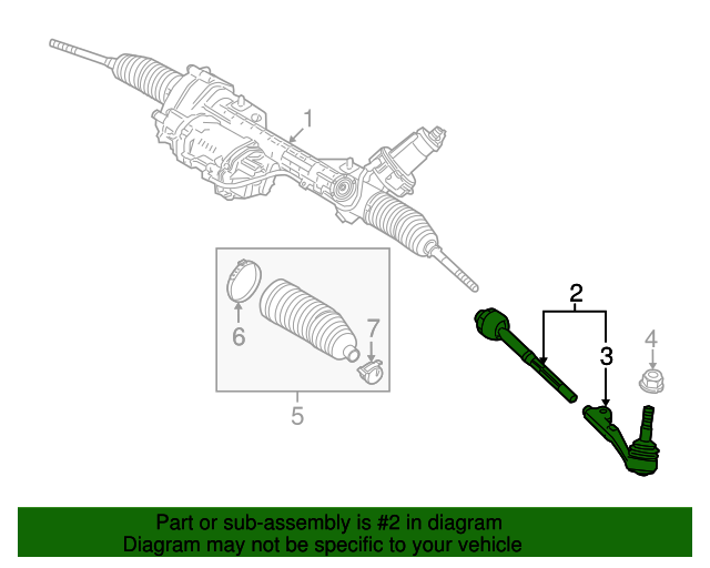 32106765235 - 2006-2016 BMW Tie Rod Assembly (32-10-6-765-235) | BMW of ...