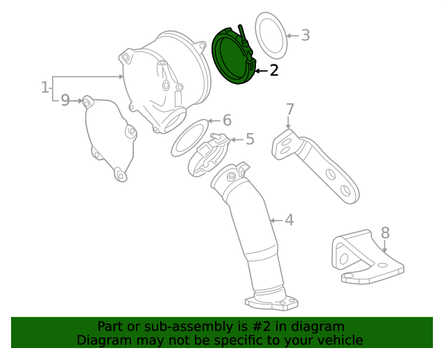 12683878 - Catalytic Converter Clamp 2017-2023 GM | AutoNationParts.com