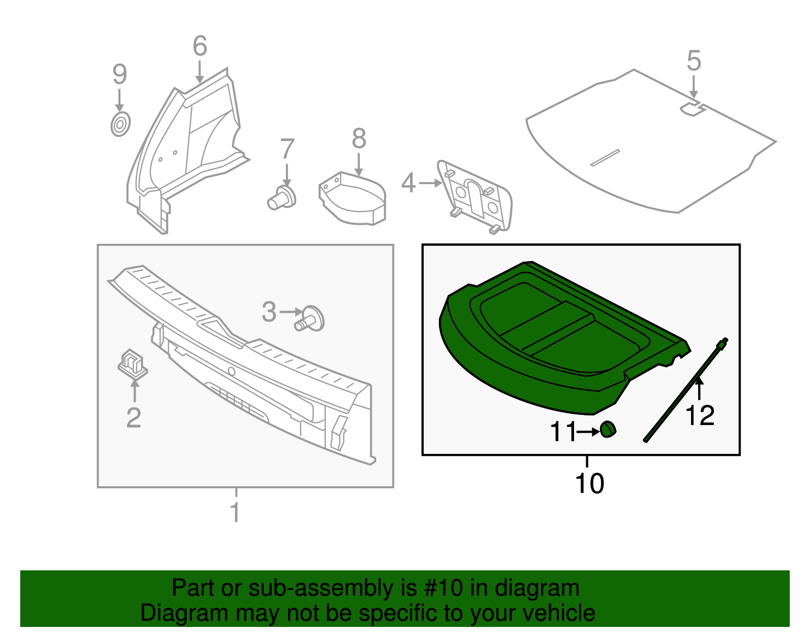 5C5-867-769-D-IGP - High-Quality Cargo Cover for 2012-2019 Volkswagen ...