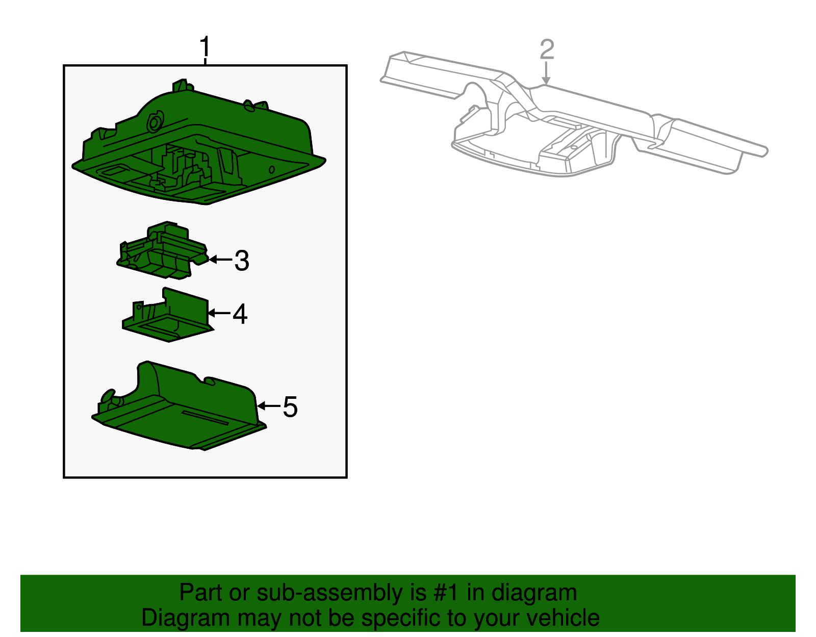BL1Z-78519A70-AA - High-Quality Overhead Console for 2011-2014 Ford ...