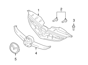 C291-50-712B - Grille Assembly 2008-2010 Mazda 5 | AutoNationParts.com