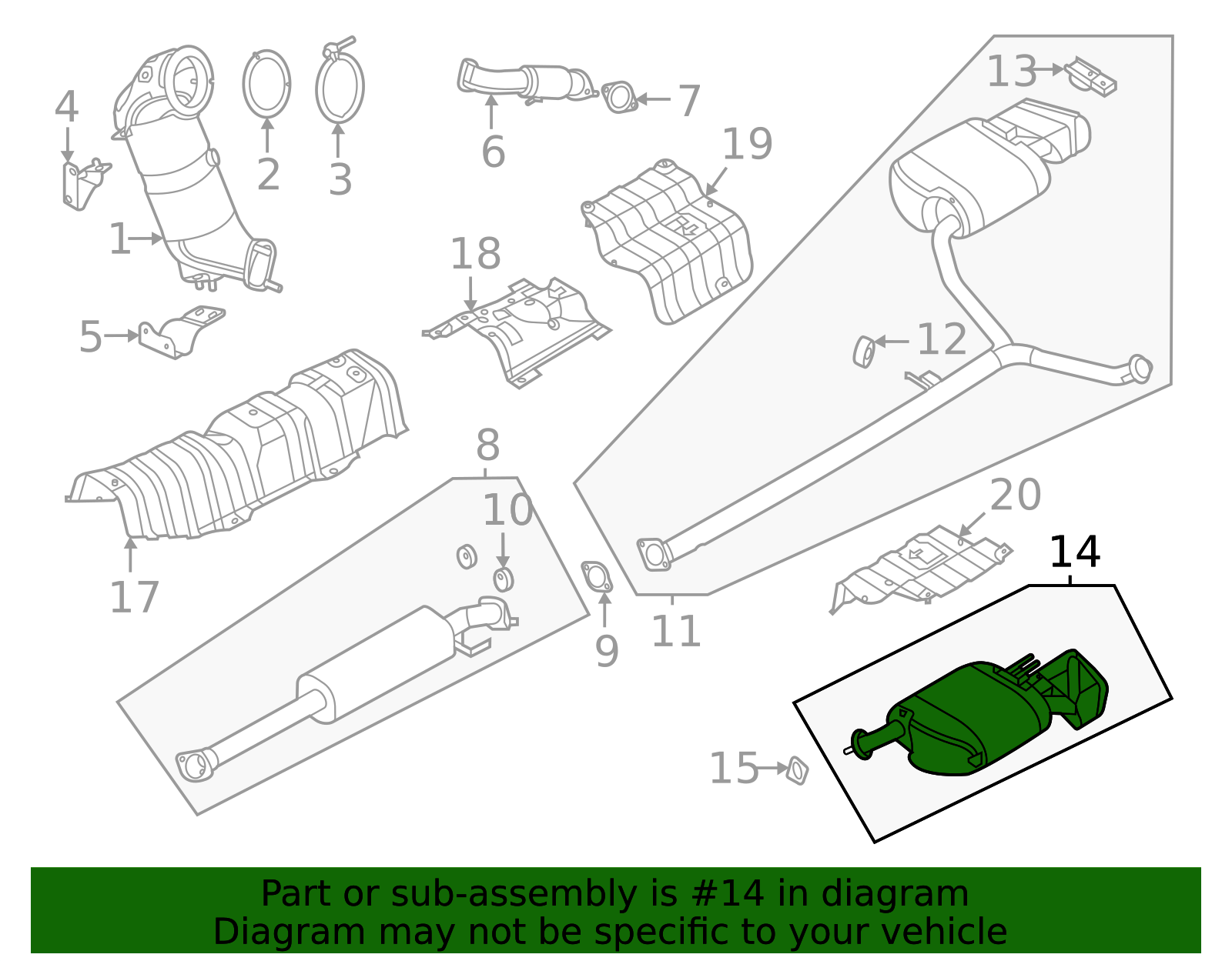 2021-2023 Hyundai Sonata Muffler & Pipe Assembly 28710-L1900 | OEM ...