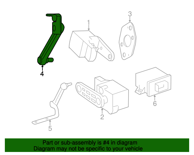 251-320-22-32 - Headlight Level Sensor Strut Support 2006-2012 Mercedes ...