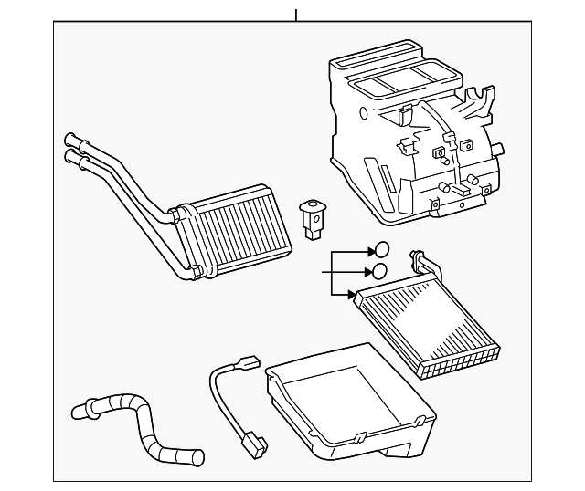 Genuine Toyota Evaporator Assembly part# 87050-0D501 for 2018 Toyota ...