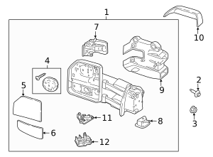 2015-2017 Ford F-150 Mirror FL3Z-17682-AC | OEM Parts Online
