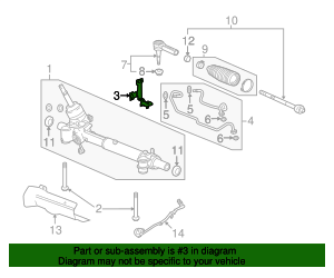 2014-2016 Buick LaCrosse Power Steering Gear Inlet Hose Bracket ...