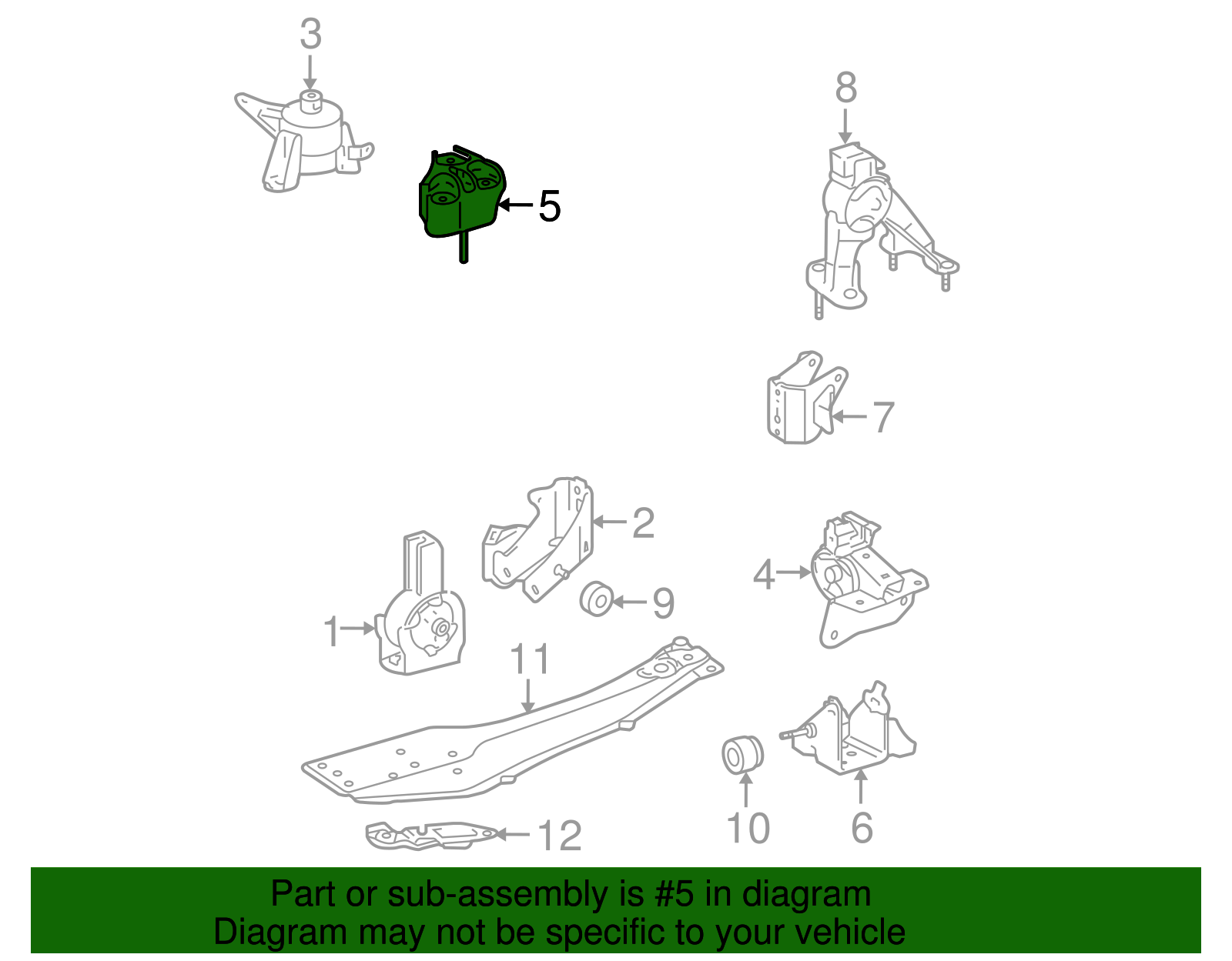 12305-28220 - Side Bracket 2005-2010 Scion tC | Longo Toyota Parts