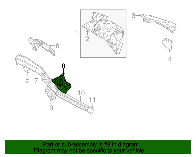 Genuine Support for 2003-2011 Saab | Part# 12797865 | Over 30% Off All ...