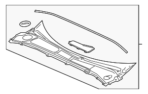 2019-2022 Volvo Cowl Grille 32314712 | TascaParts.com