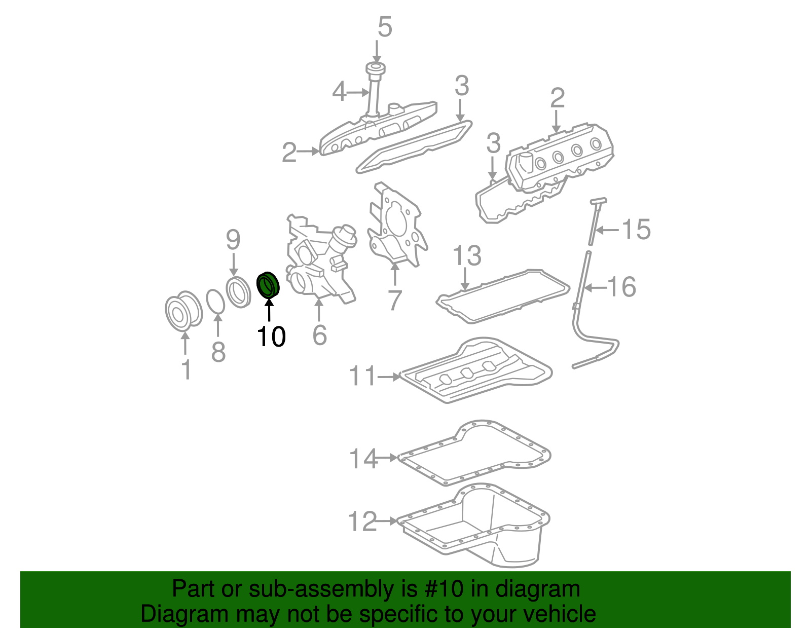 5C3Z-6608-B - 5c3z6608b 2005 2006 2007 Ford F-Series Super Duty Oil ...