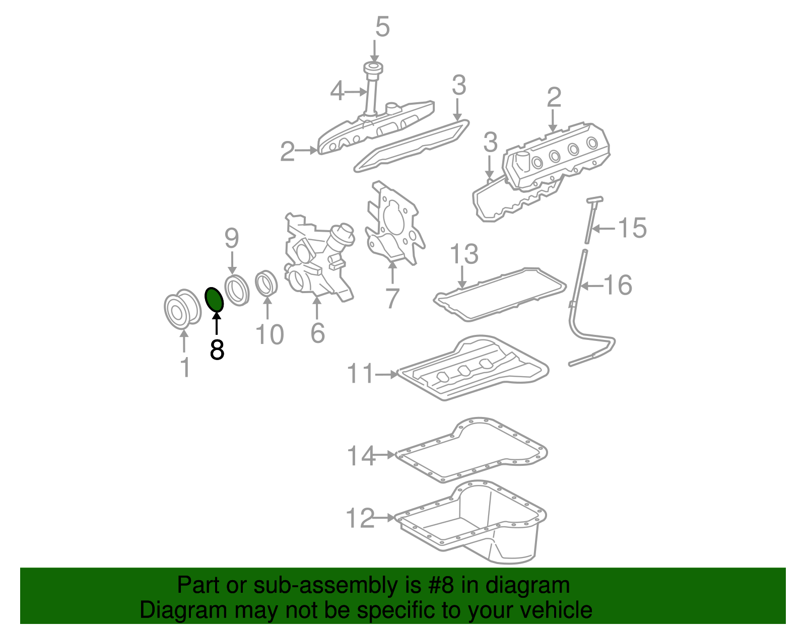 3C3Z-6700-BA - Front Cover Seal 2003-2010 Ford | Big 3 Auto Parts