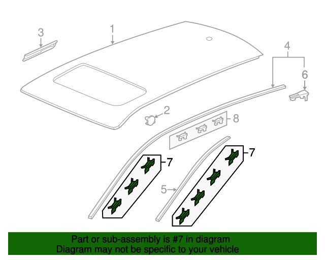 73157-T0A-003 - Roof Molding Fastener 2012-2016 Honda CR-V | Honda ...
