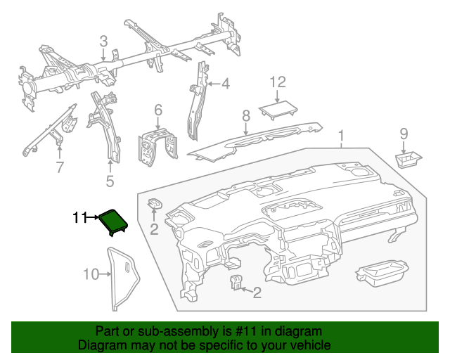 2016-2022 Lexus Speaker Grille 55409-0E050-C0 | OEM Parts Online