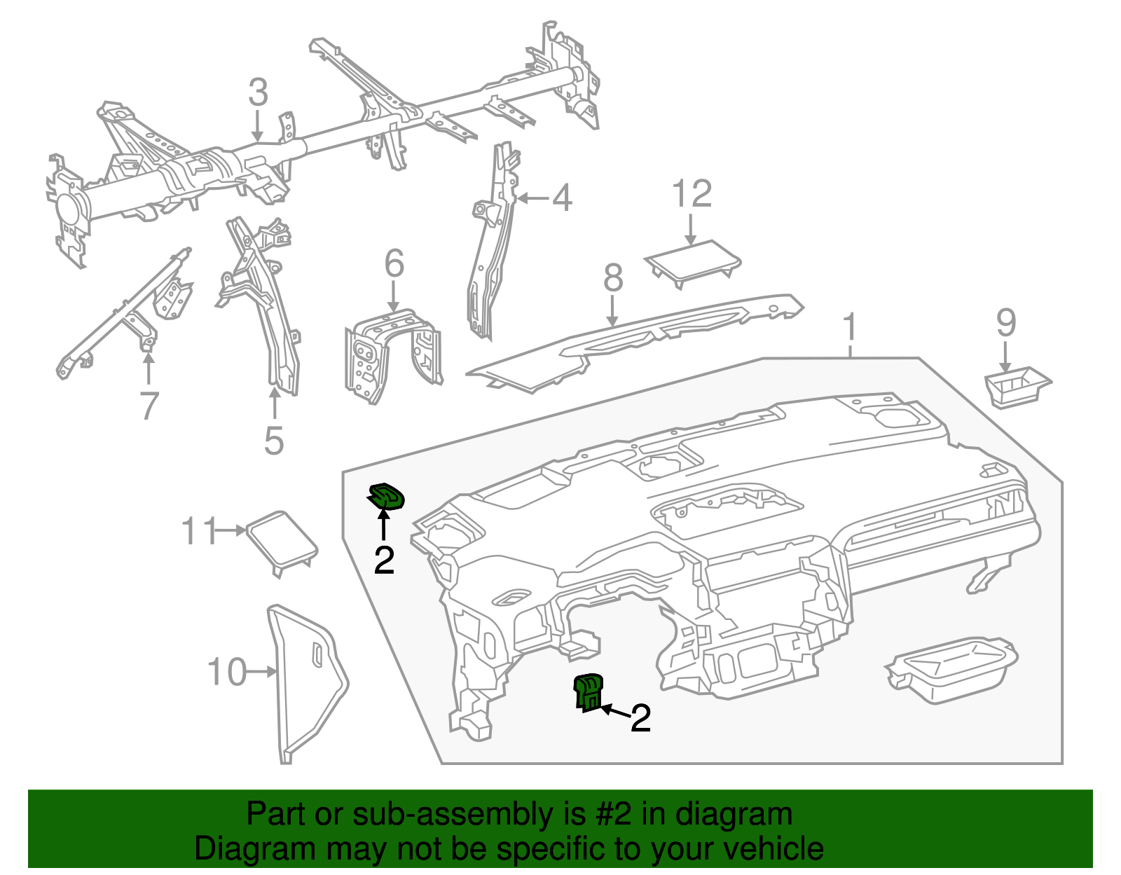 55328-0E060 - Instrument Panel Pin - 2013-2021 Lexus | My L Parts