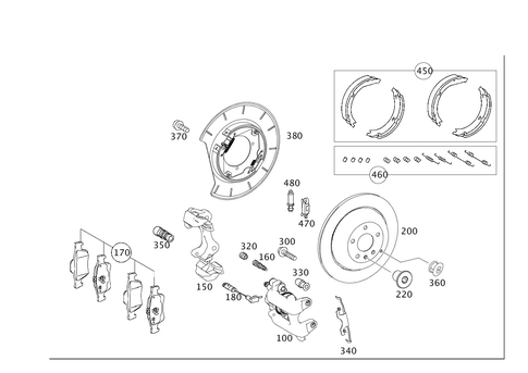 Rear Wheel Brake for 2009 Mercedes-Benz R350 | Mercedes-Benz USA Parts