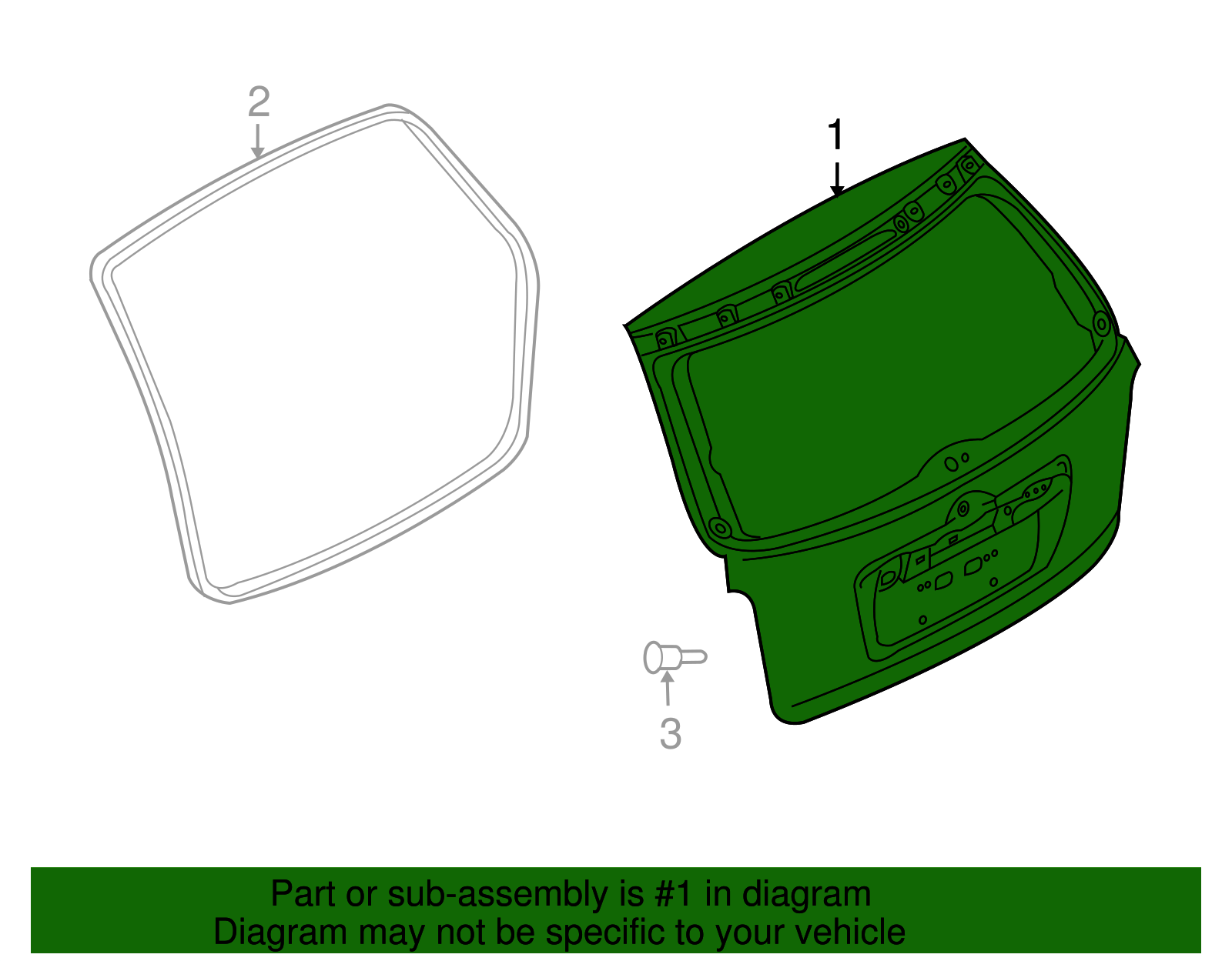 TDY1-62-02XR - Lift Gate 2007-2015 Mazda CX-9 | Mazda Parts Connect