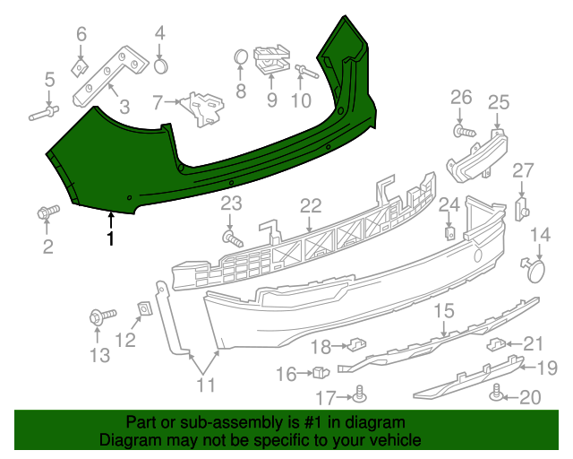2016-2018 Buick Envision Bumper Cover 23353593 GM | GMPartsDirect.com