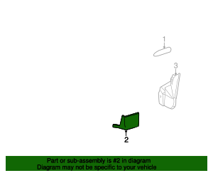 2003-2005 Hyundai Accent Lower Molding 87752-25700 | QuirkParts