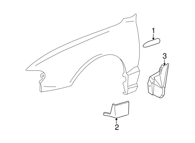 Hyundai - 87751-25700 - Lower Molding - 2003-2005 Hyundai Accent | OEM ...