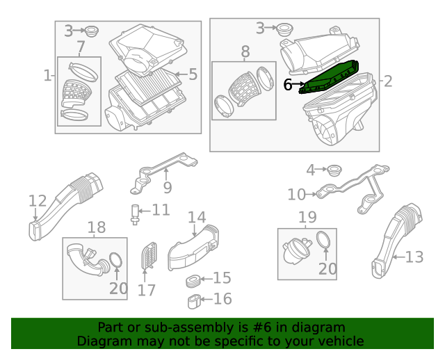 13-71-8-091-496 - Air Filter 2020-2024 BMW | AutoNationParts.com