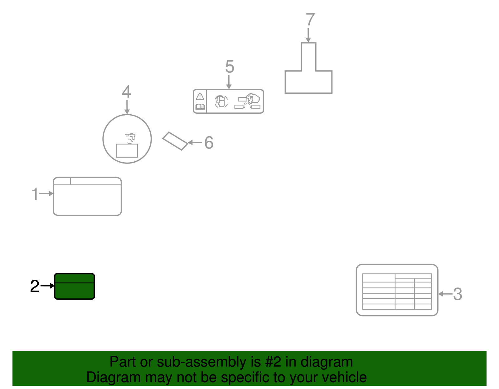 97699-J5570 - AC Label 2018-2021 Kia Stinger | Kia.Parts Store