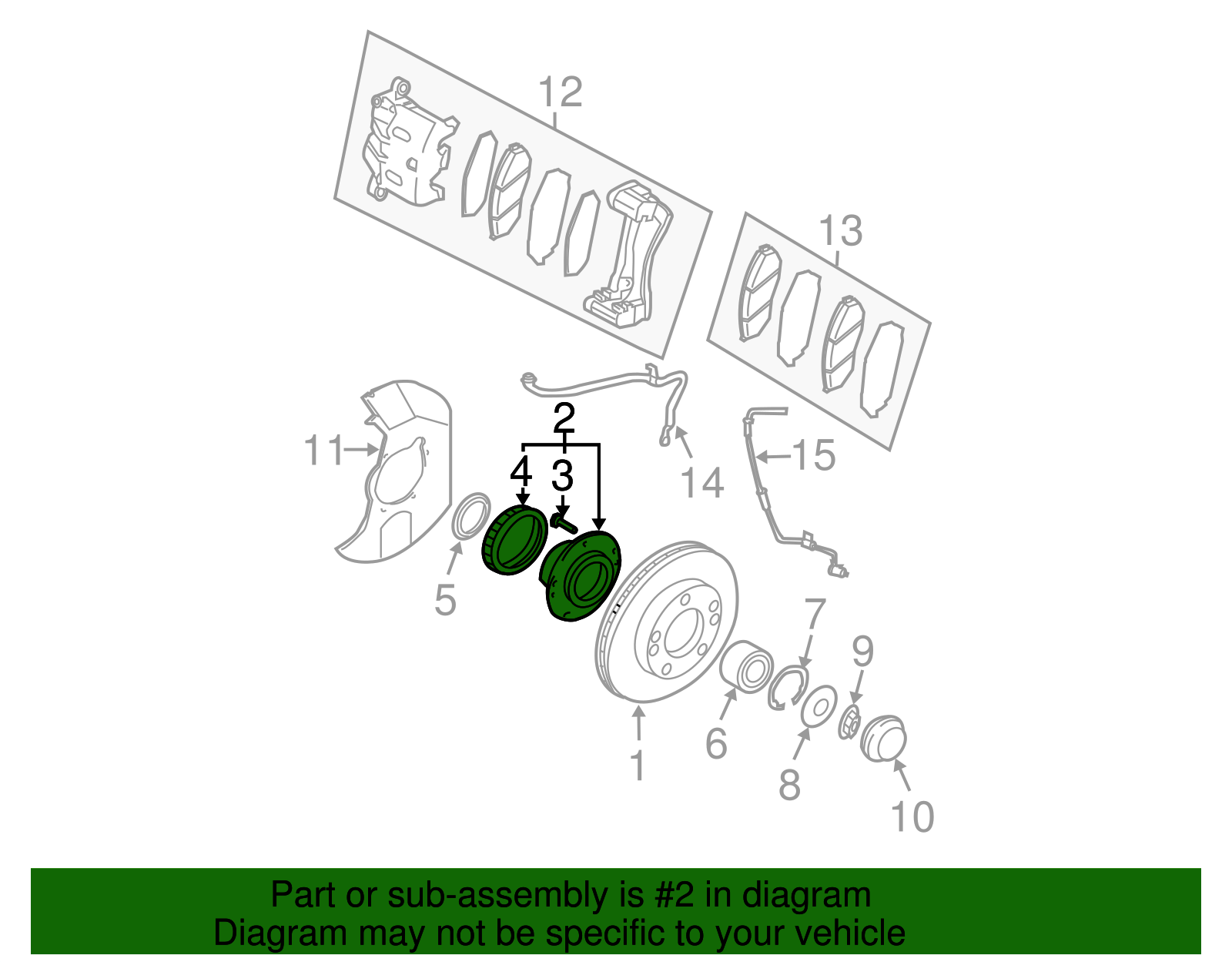 50300-3E400 - Hub Assembly 2003-2006 Kia Sorento | Kia.Parts Store