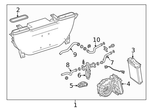 0008300904 - HVAC Blower Motor Assembly 2019-2023 Mercedes-Benz ...