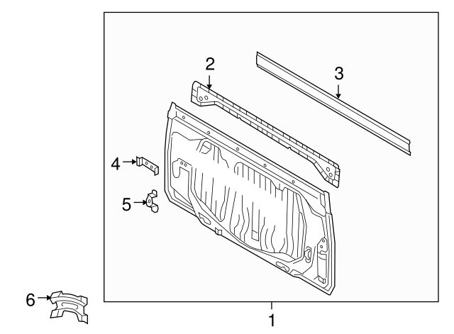 64173-0C010 - Panel Reinforced Mount Bracket 2007-2013 Toyota Tundra ...