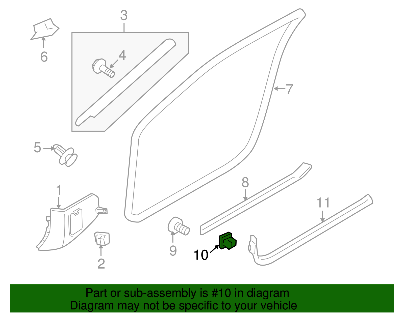 2009-2024 Nissan GT-R Scuff Plate Grommet 76848-35F10 | Ziegler Nissan ...